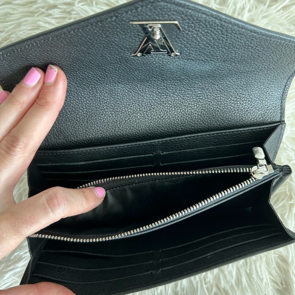 Bags | Authentic Beautiful Black Louis Vuitton Wallet | Poshmark
